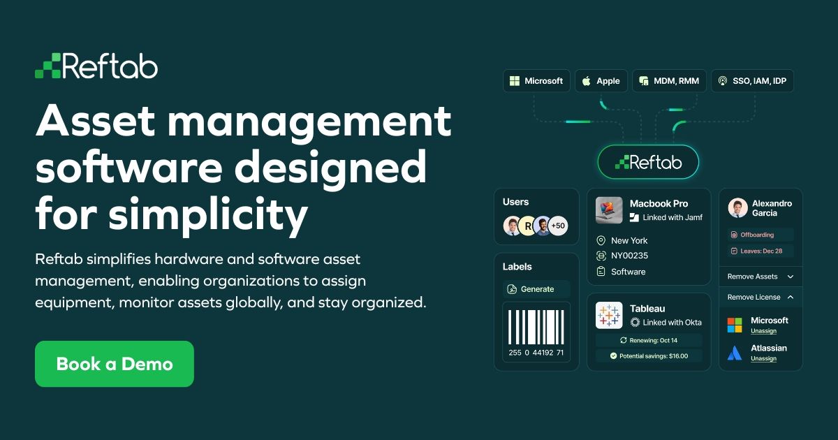 Asset Management Software - Simple & Intuitive | Reftab
